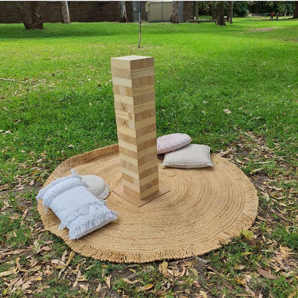Jumbo Jenga | Lawn game hire for picnics | Party game hire | Sydney ...